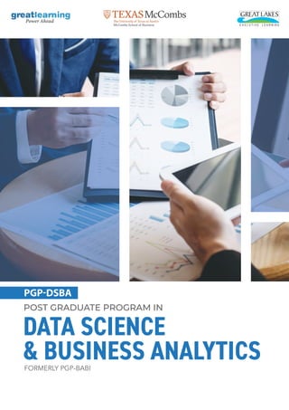 Data Science and Business Analytics PG Program | PDF
