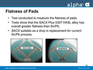 ALPHA® SACX PLUS™ 0307 HASL | PDF