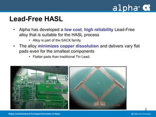 ALPHA® SACX PLUS™ 0307 HASL | PDF