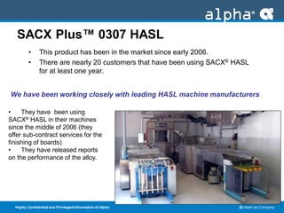 ALPHA® SACX PLUS™ 0307 HASL | PDF