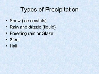 Pg tp-class24-precipitation | PPT | Geography | Science