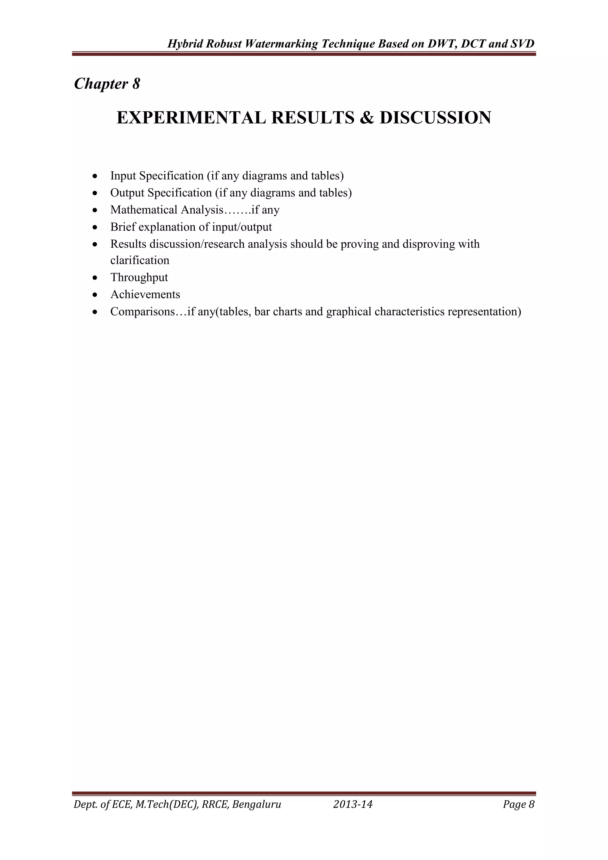 VTU PG Program-M.Tech Project Report Format | PDF