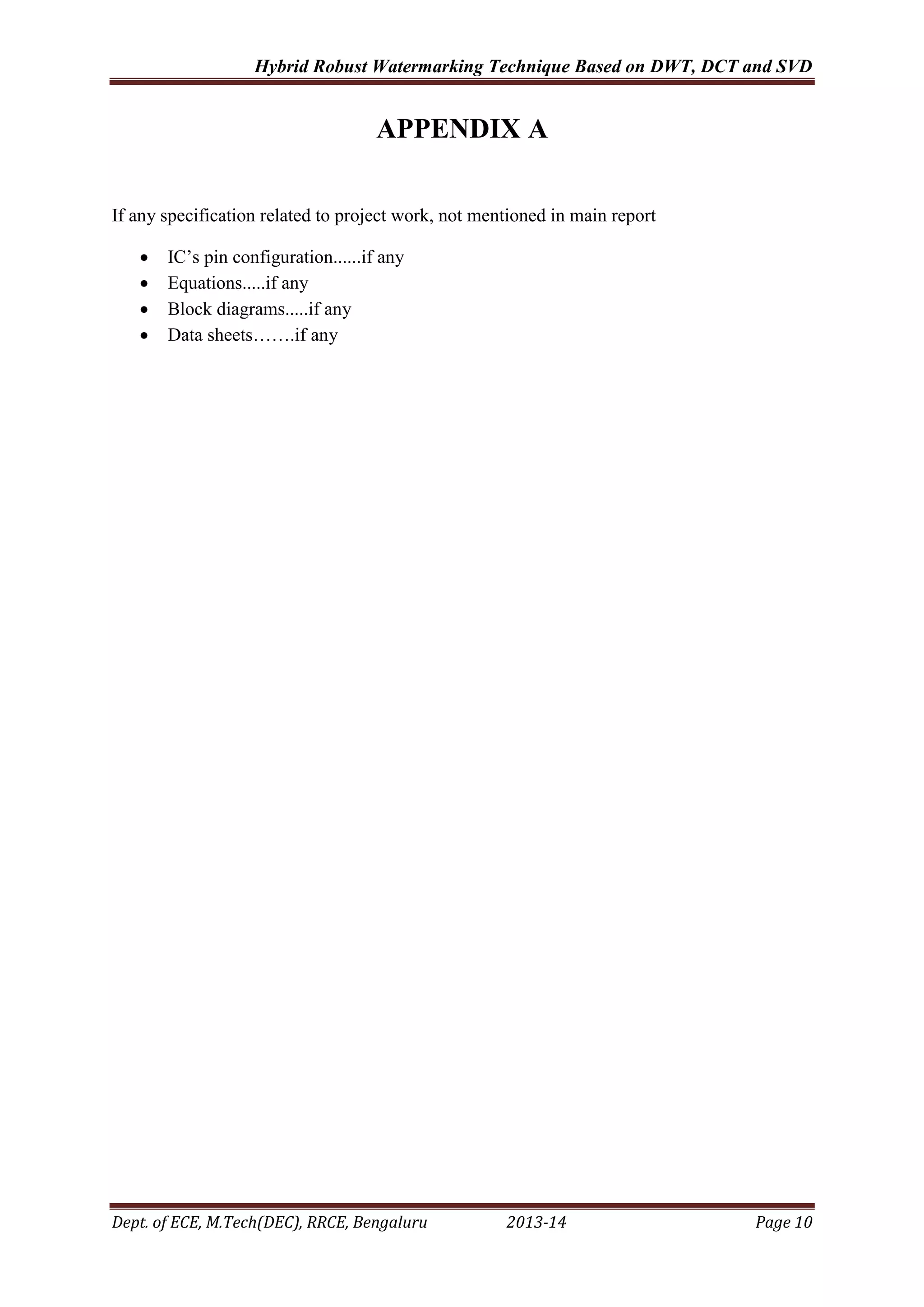 VTU PG Program-M.Tech Project Report Format | PDF