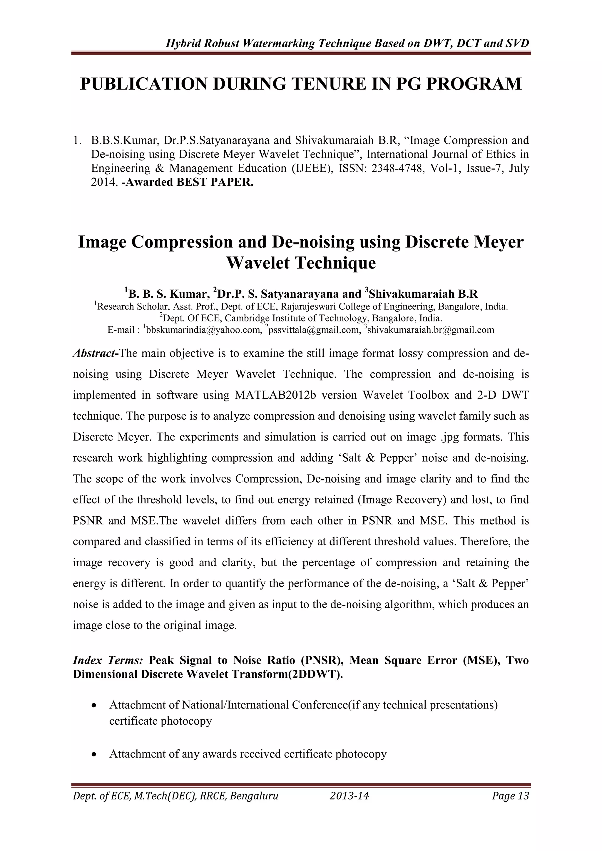 VTU PG Program-M.Tech Project Report Format | PDF