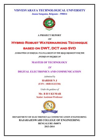 VTU PG Program-M.Tech Project Report Format | PDF