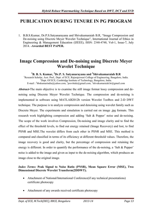 VTU PG Program-M.Tech Project Report Format | PDF | Web Design and HTML | Internet