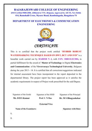 VTU PG Program-M.Tech Project Report Format | PDF