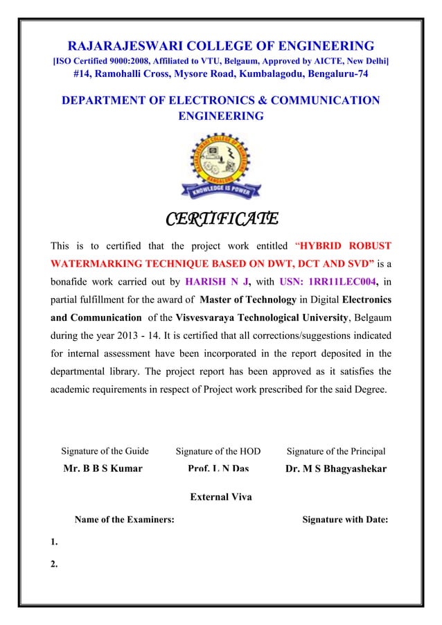VTU PG Program-M.Tech Project Report Format | PDF | Web Design and HTML | Internet