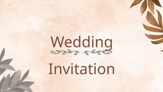 Slide Untuk Template Pernikahan untuk edit video | PPT