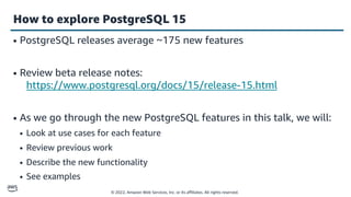 Looking ahead at PostgreSQL 15 | PPT