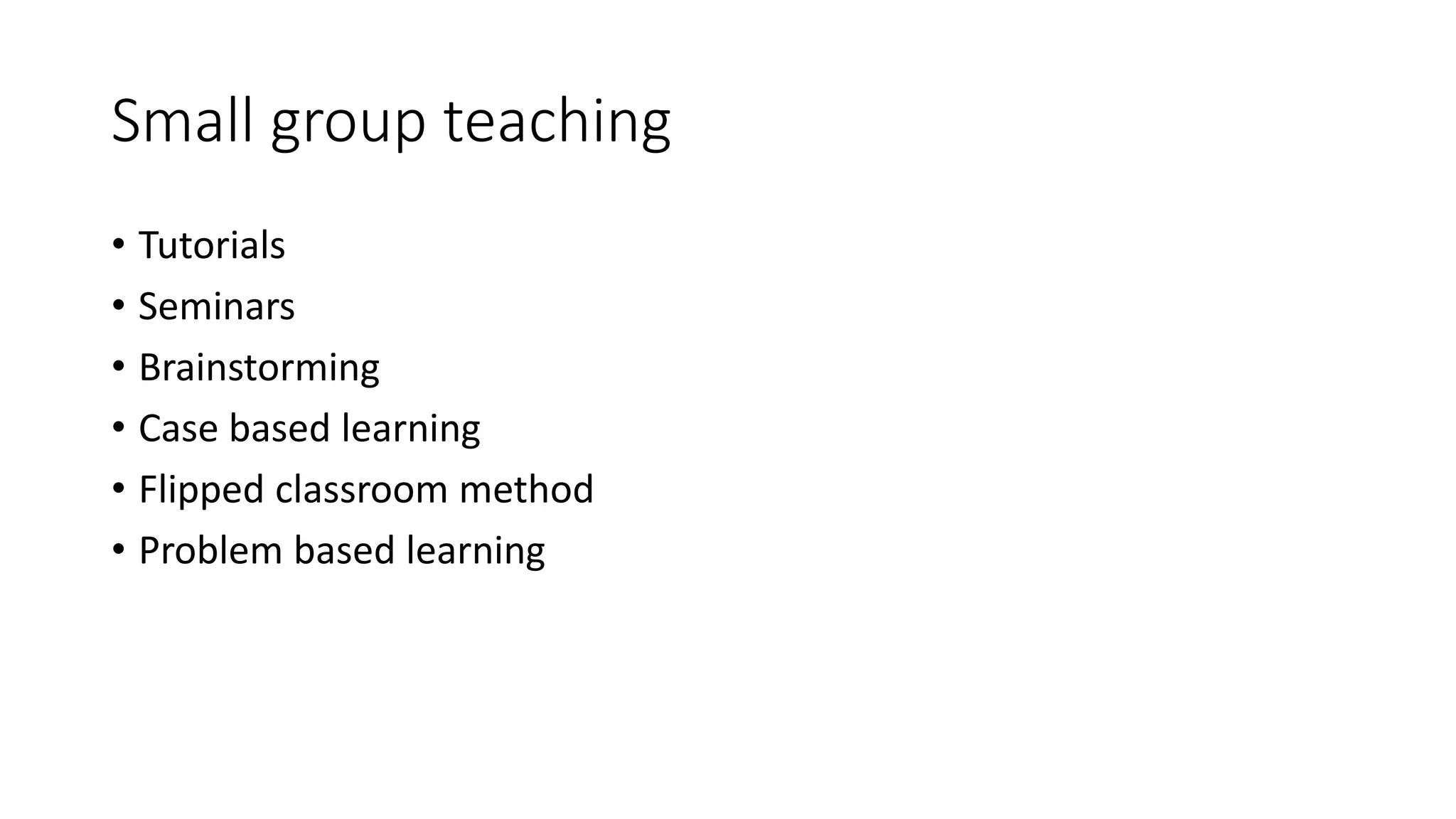 Pedagogical and assessment methods in medical education - overview | PPTX