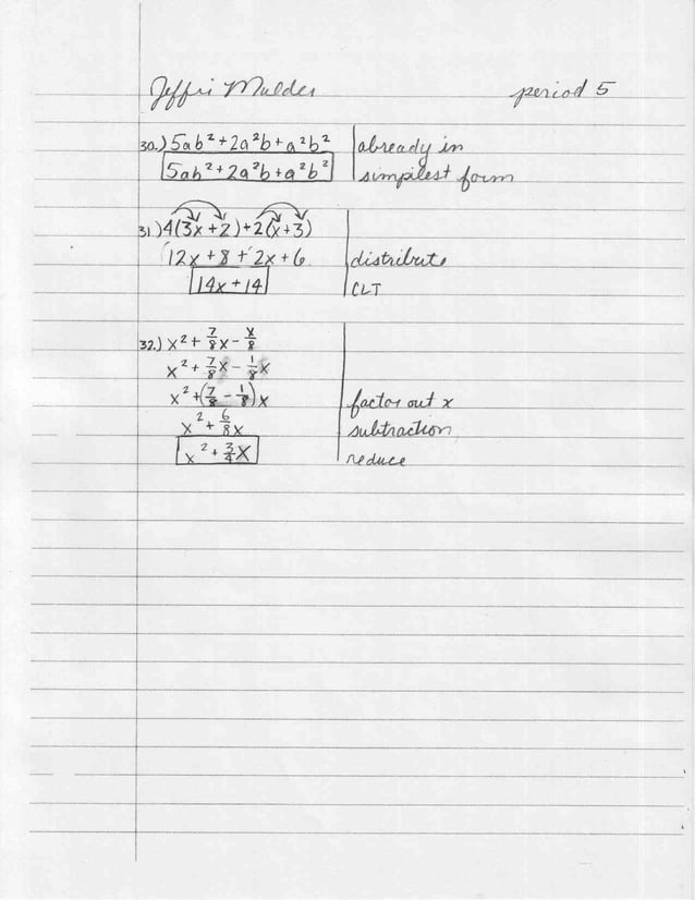 Algebra Distributive Property | PDF