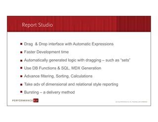 PG2 Multi Dimensional Reporting using Report Studio | PDF | Databases ...