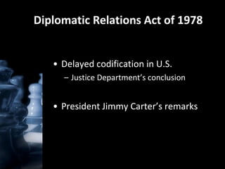 Sovereign & Diplomatic Immunity | PPT