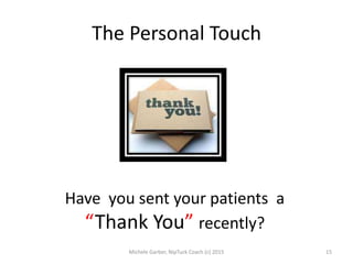 Patient Touch Points presented at The Vegas Cosmetic Surgery Symposium ...