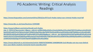 Pg academic writing critical analysis - readings | PPT
