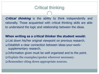 Pg academic writing final | PPT