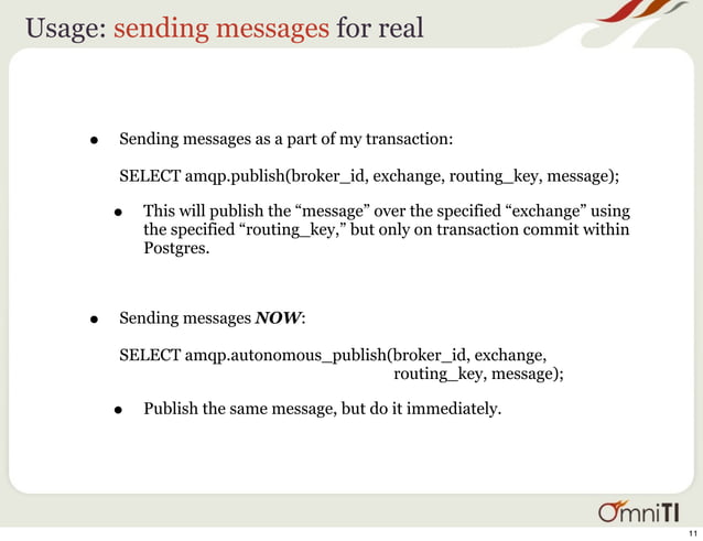 PostgreSQL: meet your queue | PPT