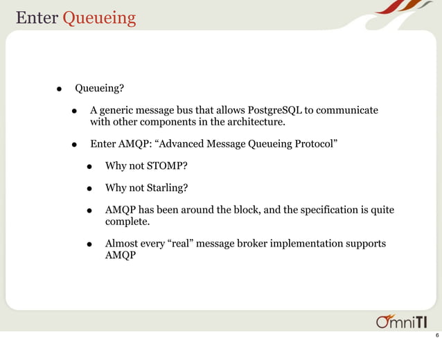 PostgreSQL: meet your queue | PPT
