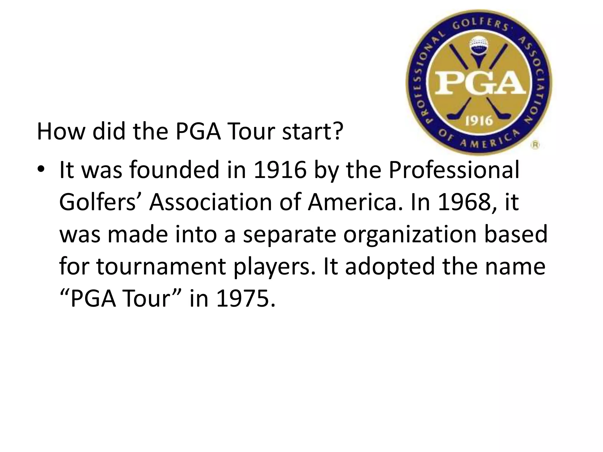 PGA tour | PPTX