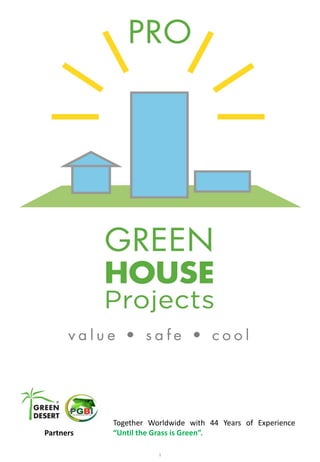 Green Desert - Green House Projects with PGBI | PDF