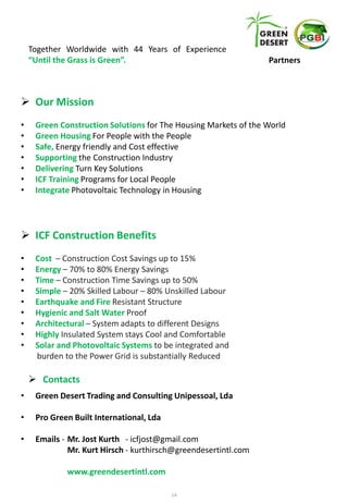 Green Desert - Green House Projects with PGBI | PDF