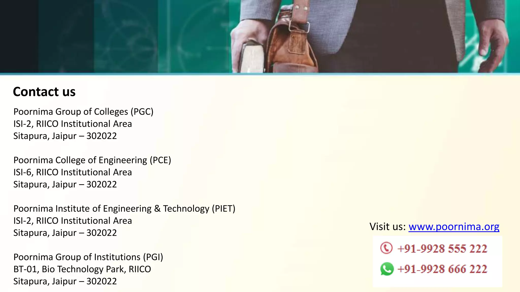 Poornima Group of Colleges | PPT