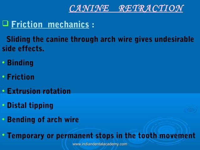 Pg canine retraction spring | PPT | Geology | Science