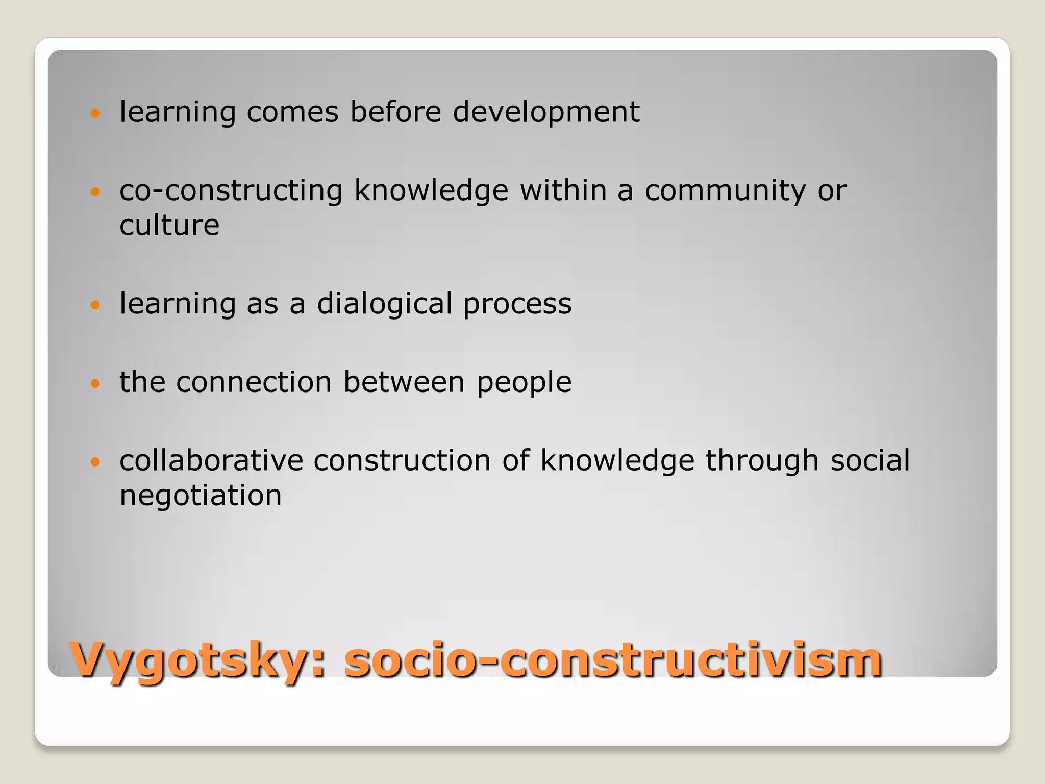 PGCAP: learning and learning theories (CORE Sep11) | PPT