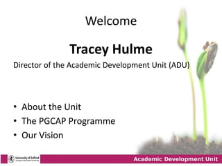 PGCAP cohort 2 induction, 13 January 2011 | PPT