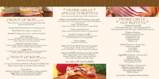 Prairie Grille Menu 2013 | PDF