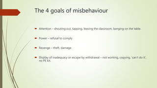 Pgce behaviour managment workshop | PPTX