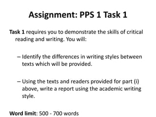 PGCE (FT) (Task 1) Critical Reading and Academic Writing.pptx