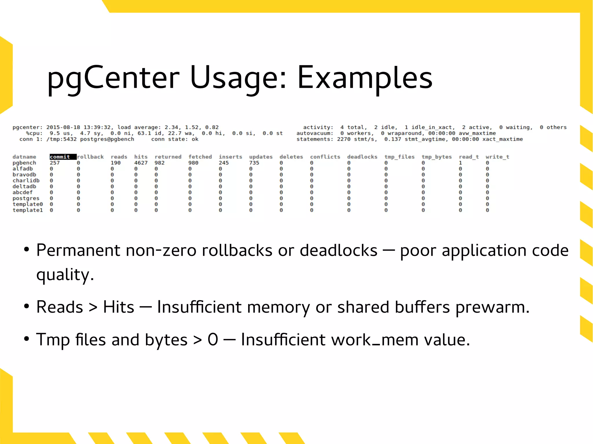 Pgcenter overview | PPT
