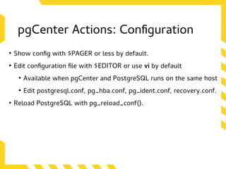 Pgcenter overview | PPT