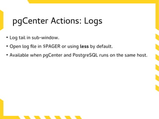 Pgcenter overview | PPT