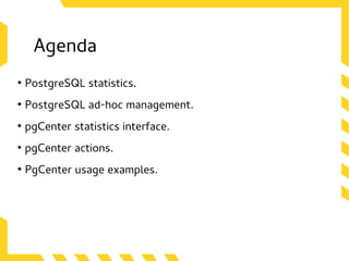 Pgcenter overview | PPT