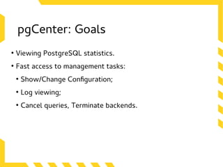 Pgcenter overview | PPT