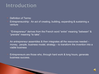 Entrepreneurship | PPT