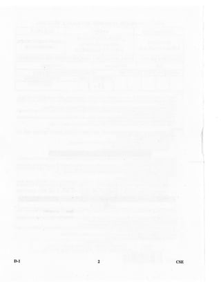 PGCET Computer science 2016 question paper | PDF