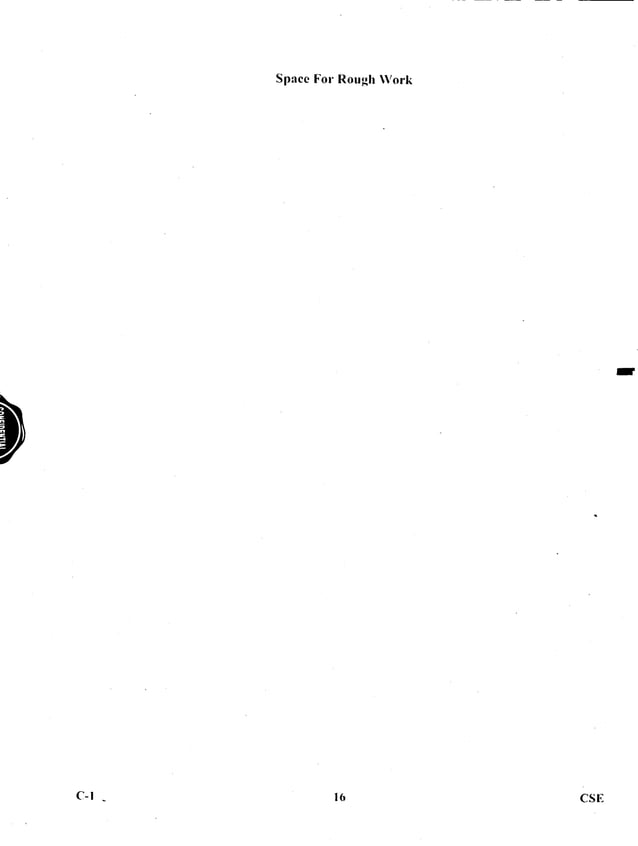 PGCET Computer science 2017 question paper | PDF | Programming Languages | Computing