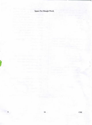 PGCET Computer science 2018 question paper | PDF
