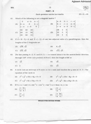 Pgcet mca 2011 question paper | PDF