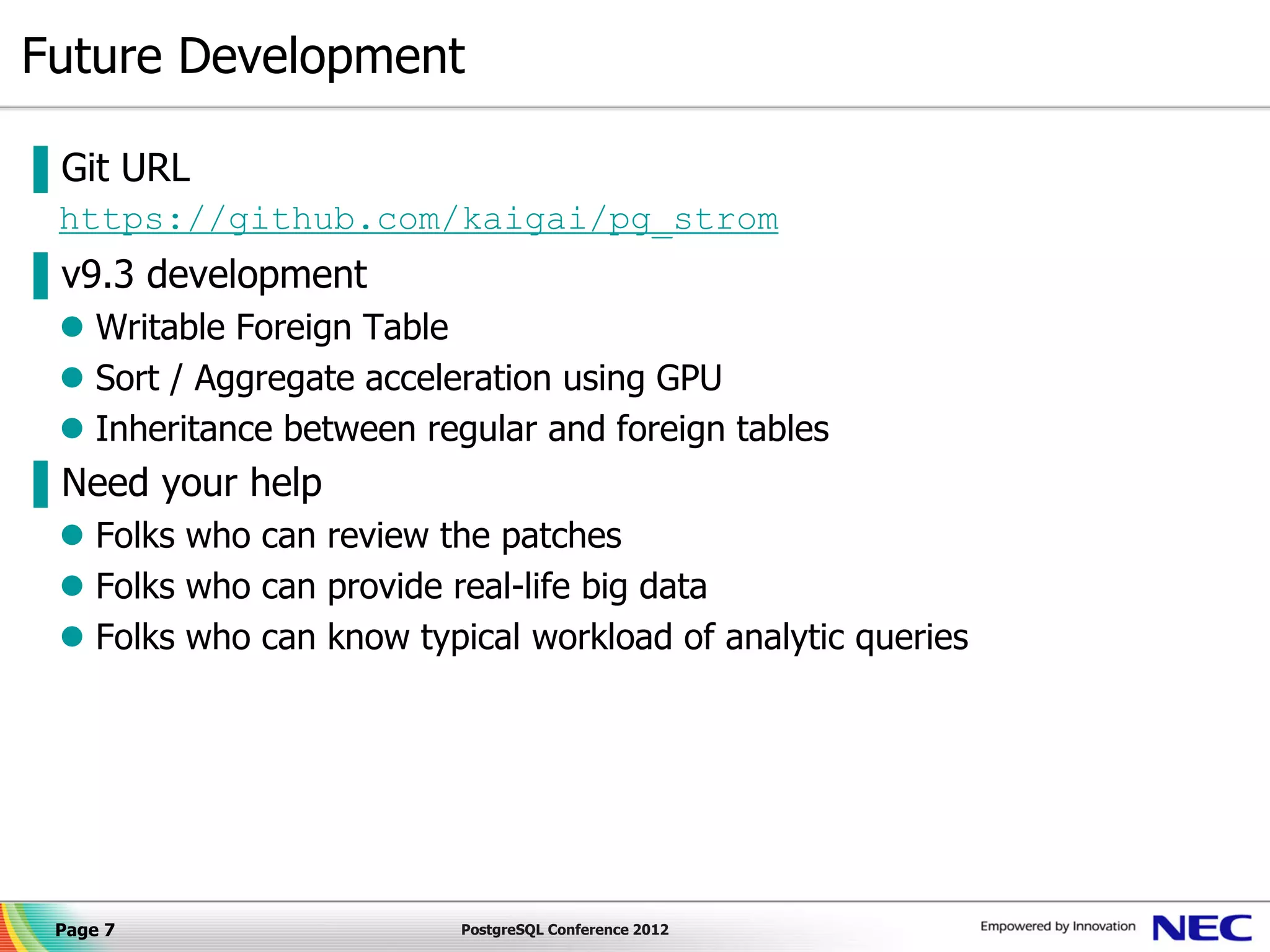 PG-Strom - A FDW module utilizing GPU device | PPT