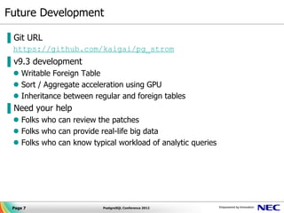 PG-Strom - A FDW module utilizing GPU device | PPT