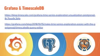 PostgreSQL + PostGIS + TimescaleDB - storage for monitoring systems | PPT