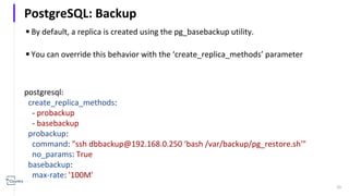 Building the Enterprise infrastructure with PostgreSQL as the basis for storing personal data | PPT