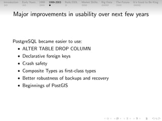 How PostgreSQL became King | PPT