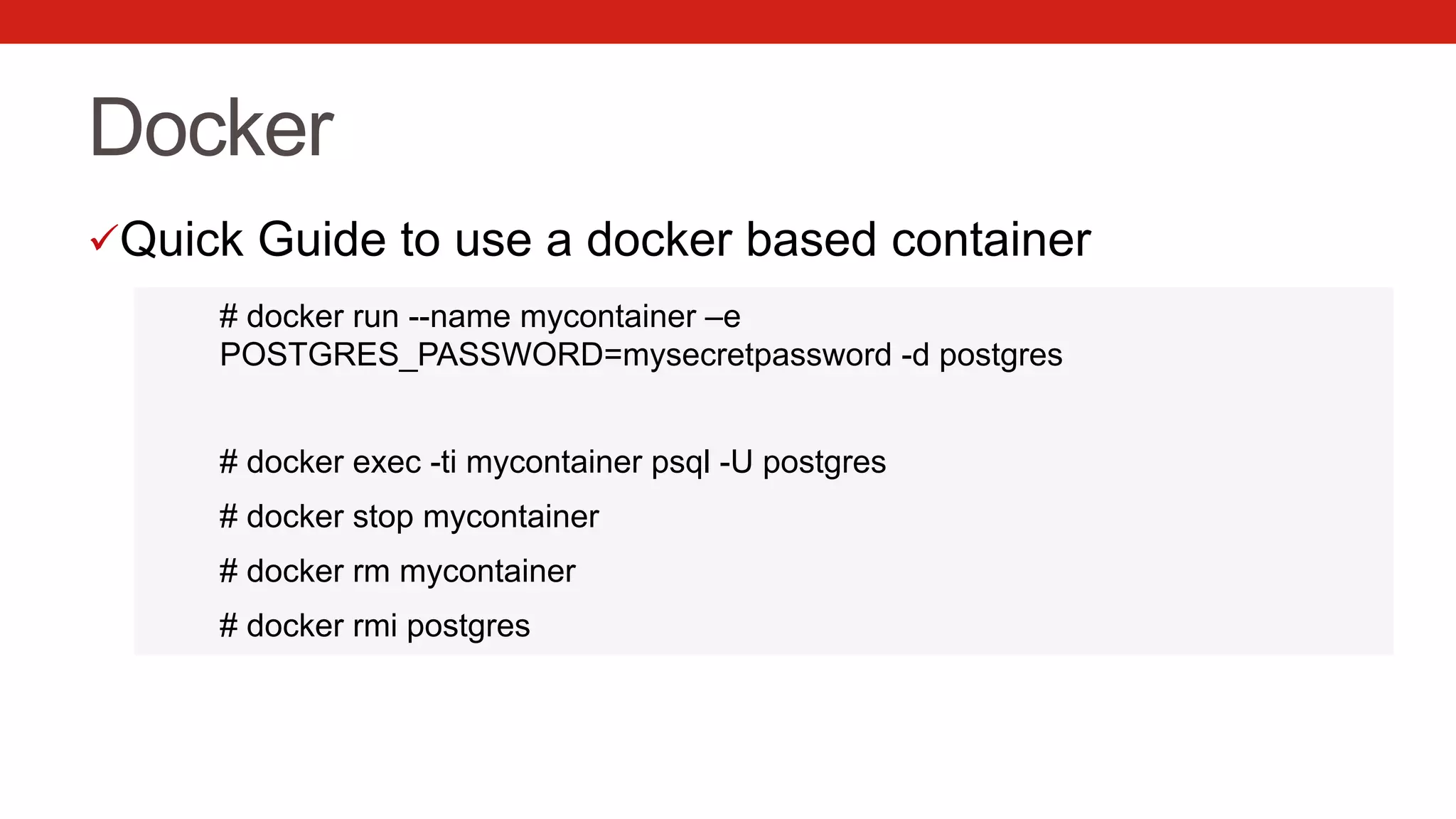 PostgreSQL High Availability in a Containerized World | PPT