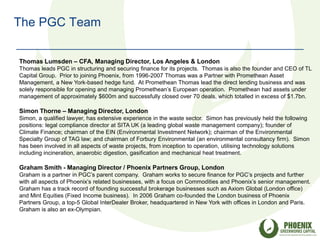 Pgc Overview Mar 2011 V4 | PPT